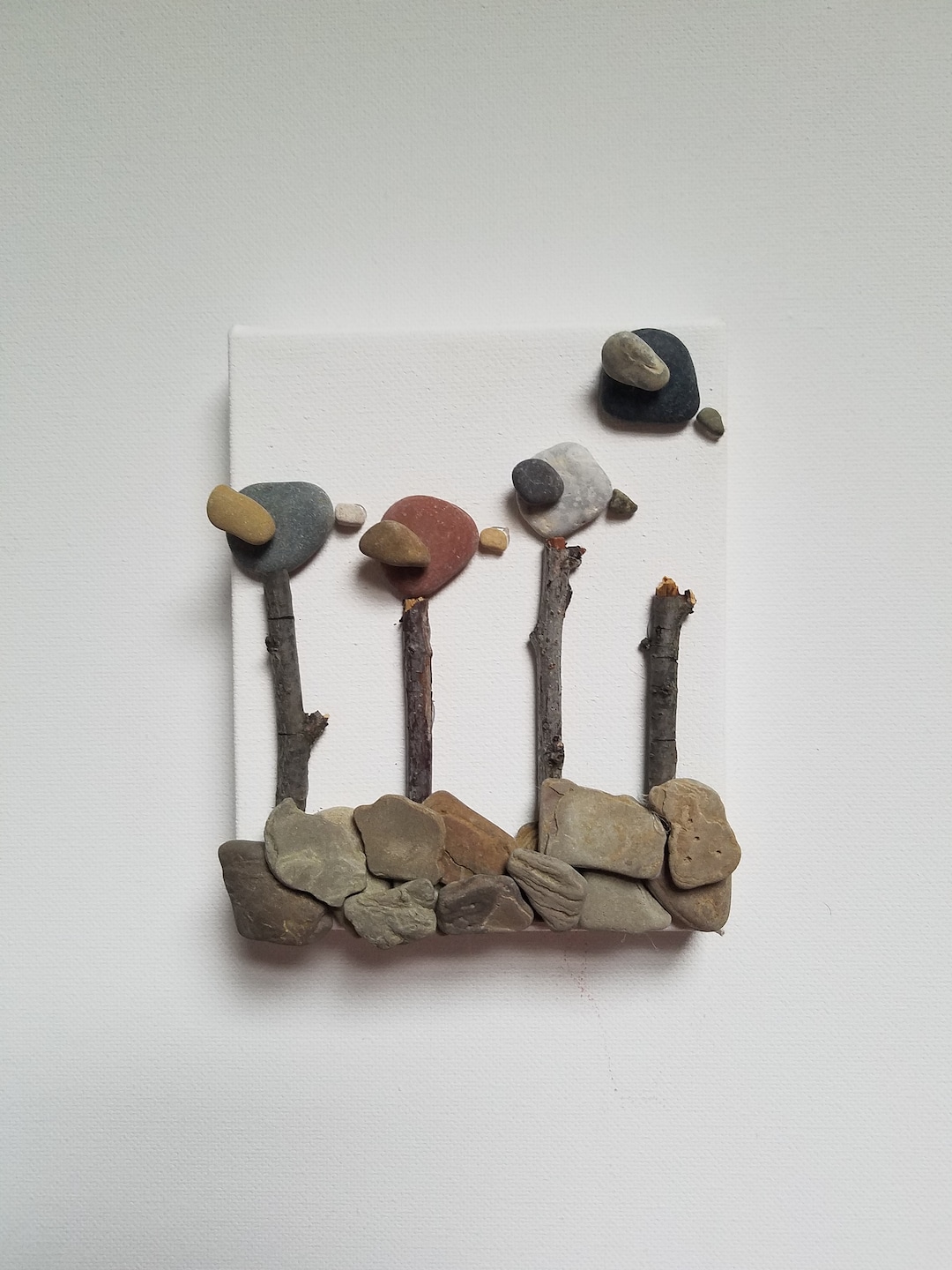 Waiting Birds Pebble Art Home Decor - Etsy