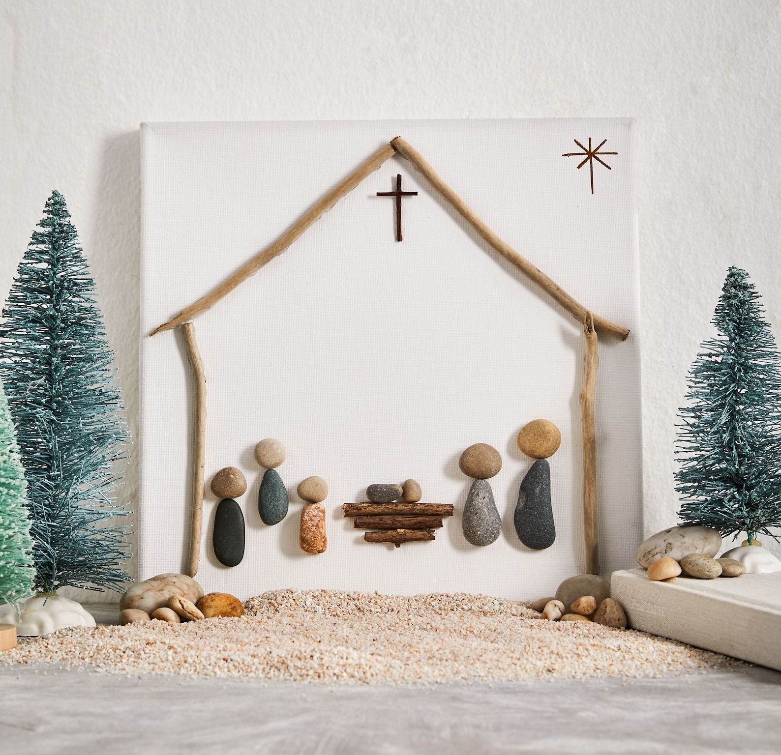 Christmas Nativity Pebble Art - Etsy