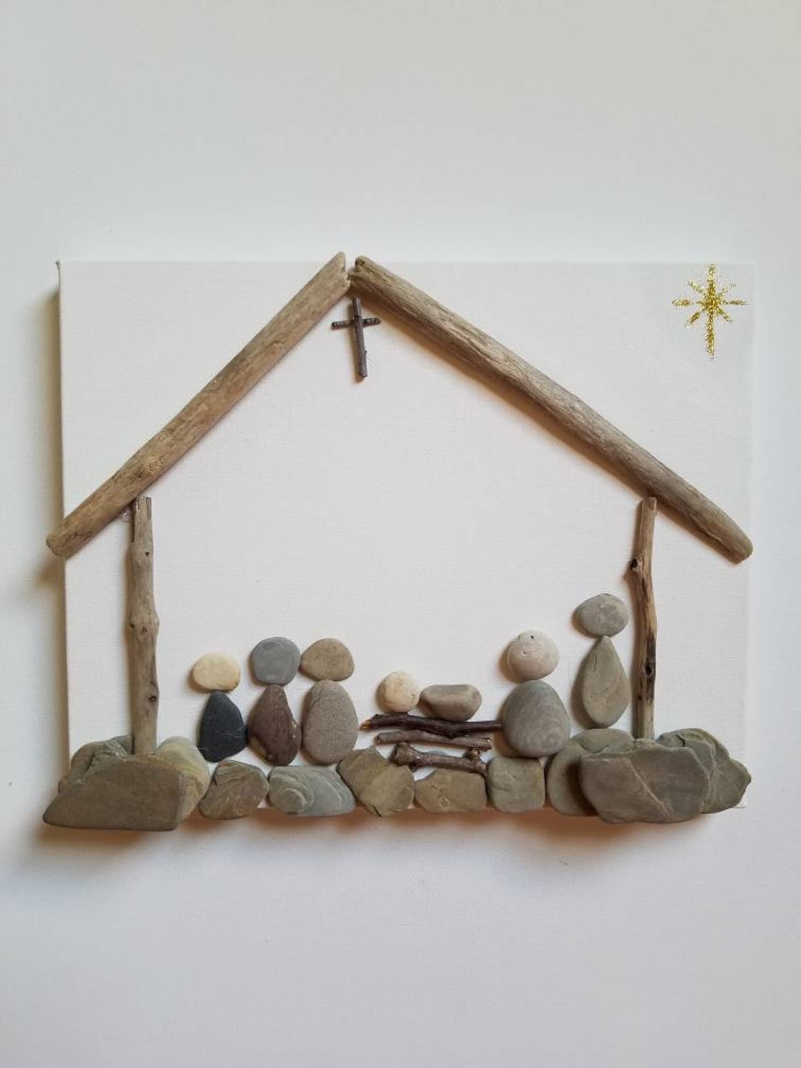 Christmas Nativity Pebble Art - Etsy