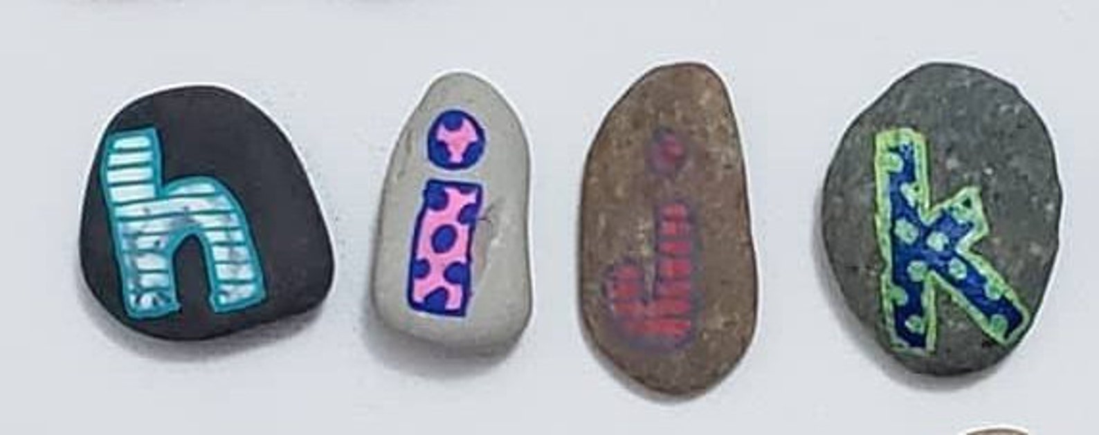 Hand-painted Alphabet Rocks – Unique Educational Set - Etsy