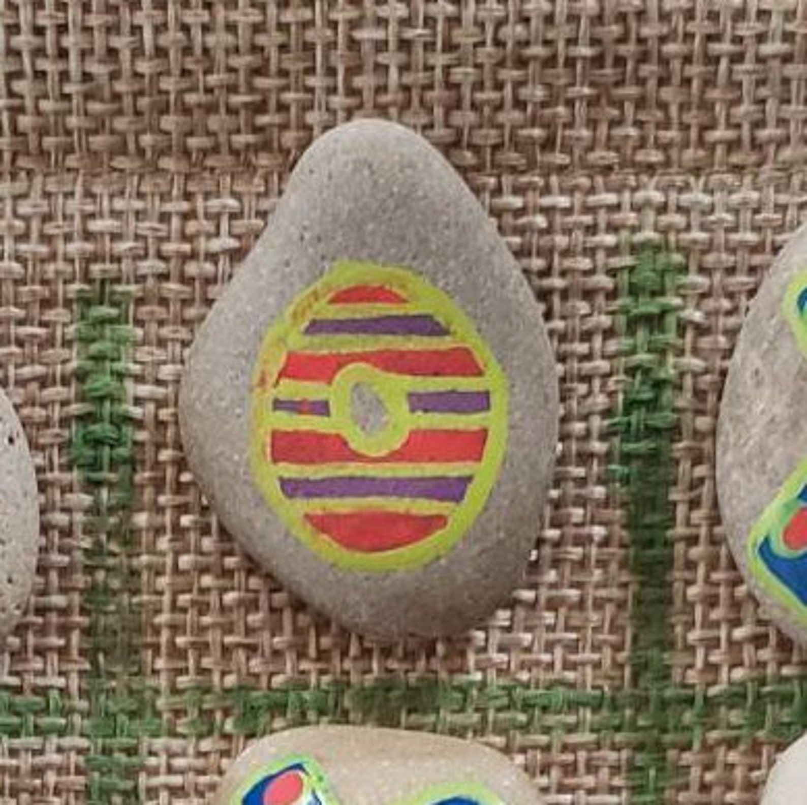 Painted Rocks Tic Tac Toe Game: Unique Travel Kids Game - Etsy
