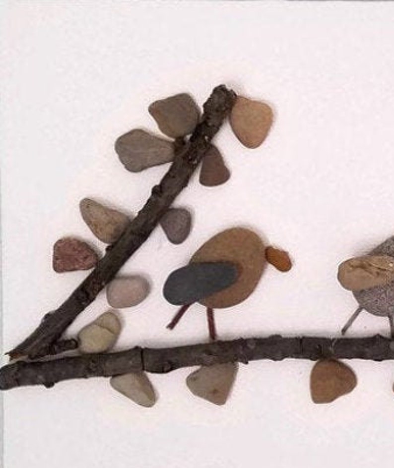 Pebble Art Birds - Etsy