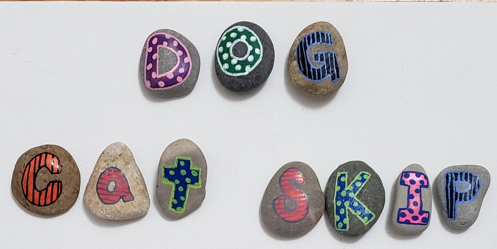 Hand-painted Alphabet Rocks – Unique Educational Set - Etsy