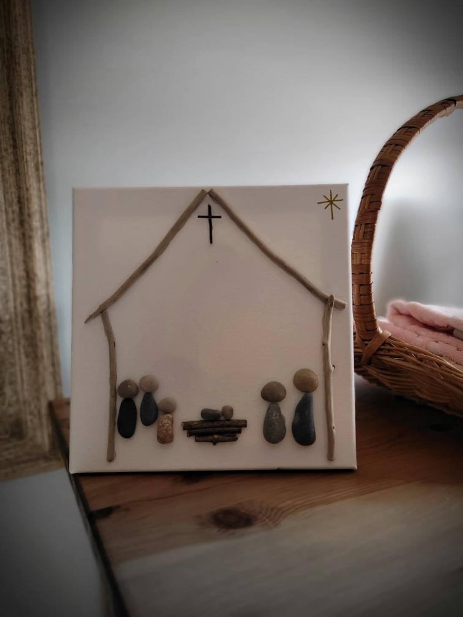 Christmas Nativity Pebble Art - Etsy