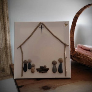 Christmas Nativity Pebble Art - Etsy
