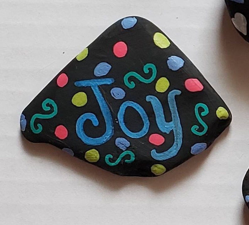 Hand Painted Inspirational Rocks: Garden Decor, Set of 6 - Etsy