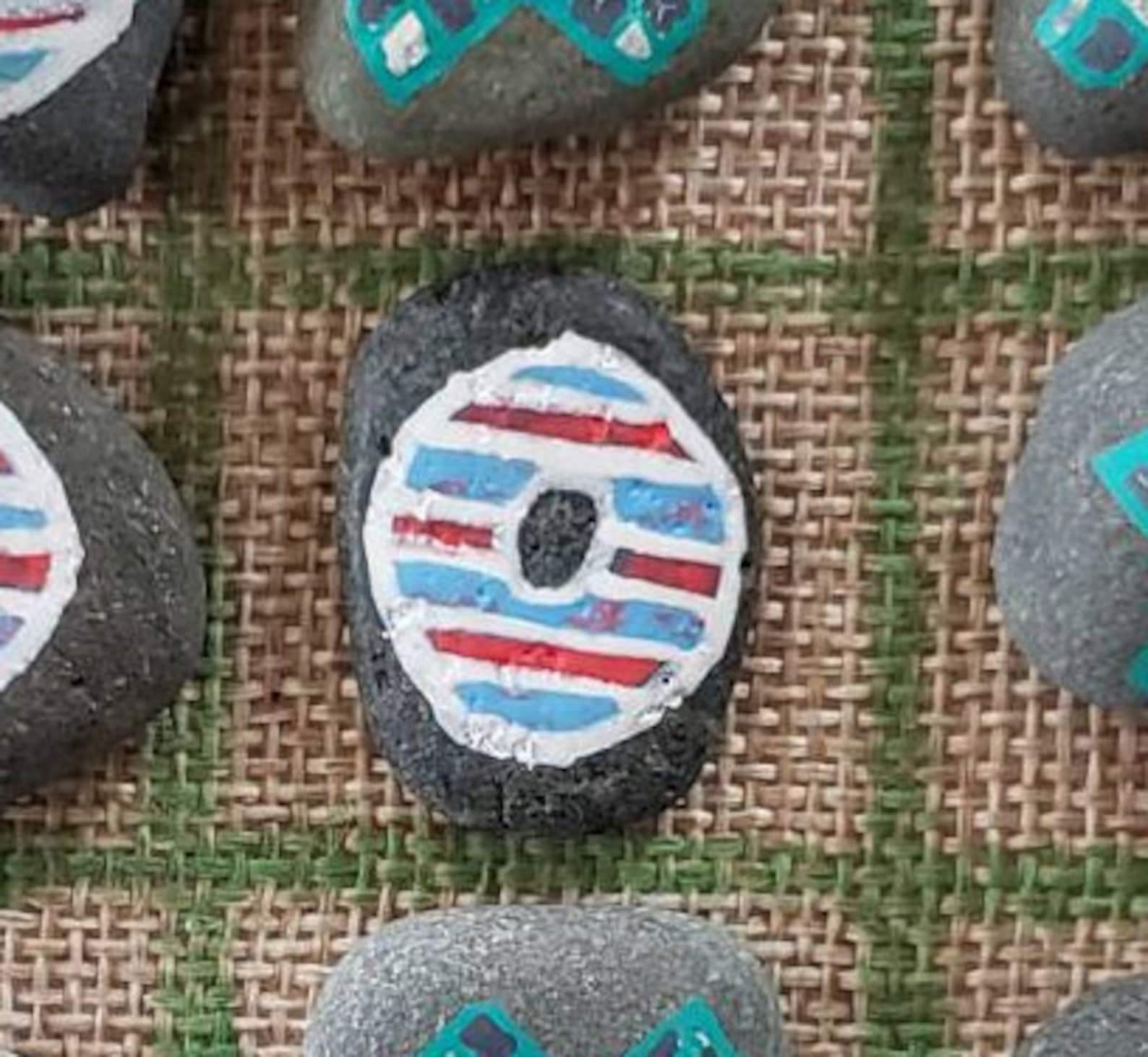 Painted Rocks Tic Tac Toe Game: Unique Travel Kids Game - Etsy