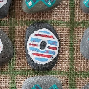 Painted Rocks Tic Tac Toe Game: Unique Travel Kids Game - Etsy