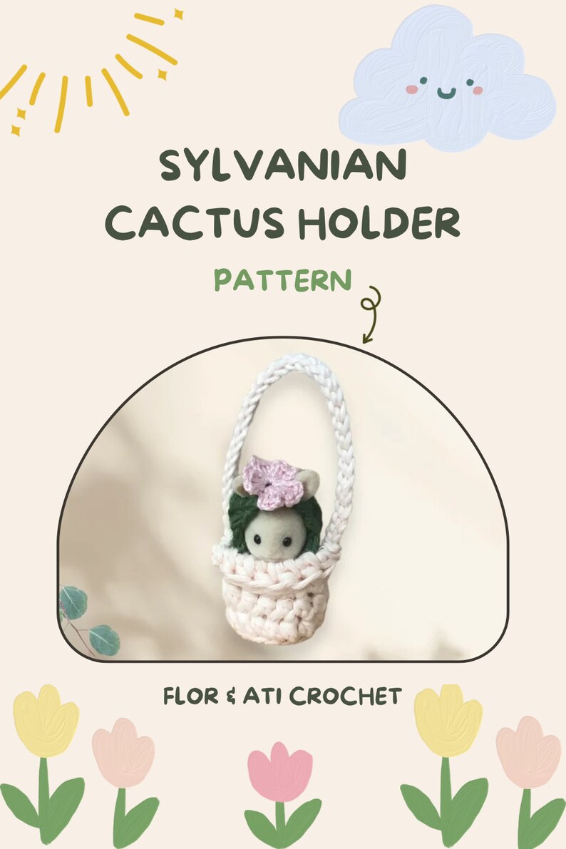 Sylvanian Calico Critters Cactus Holder - Crochet Pattern ENGLISH - Etsy