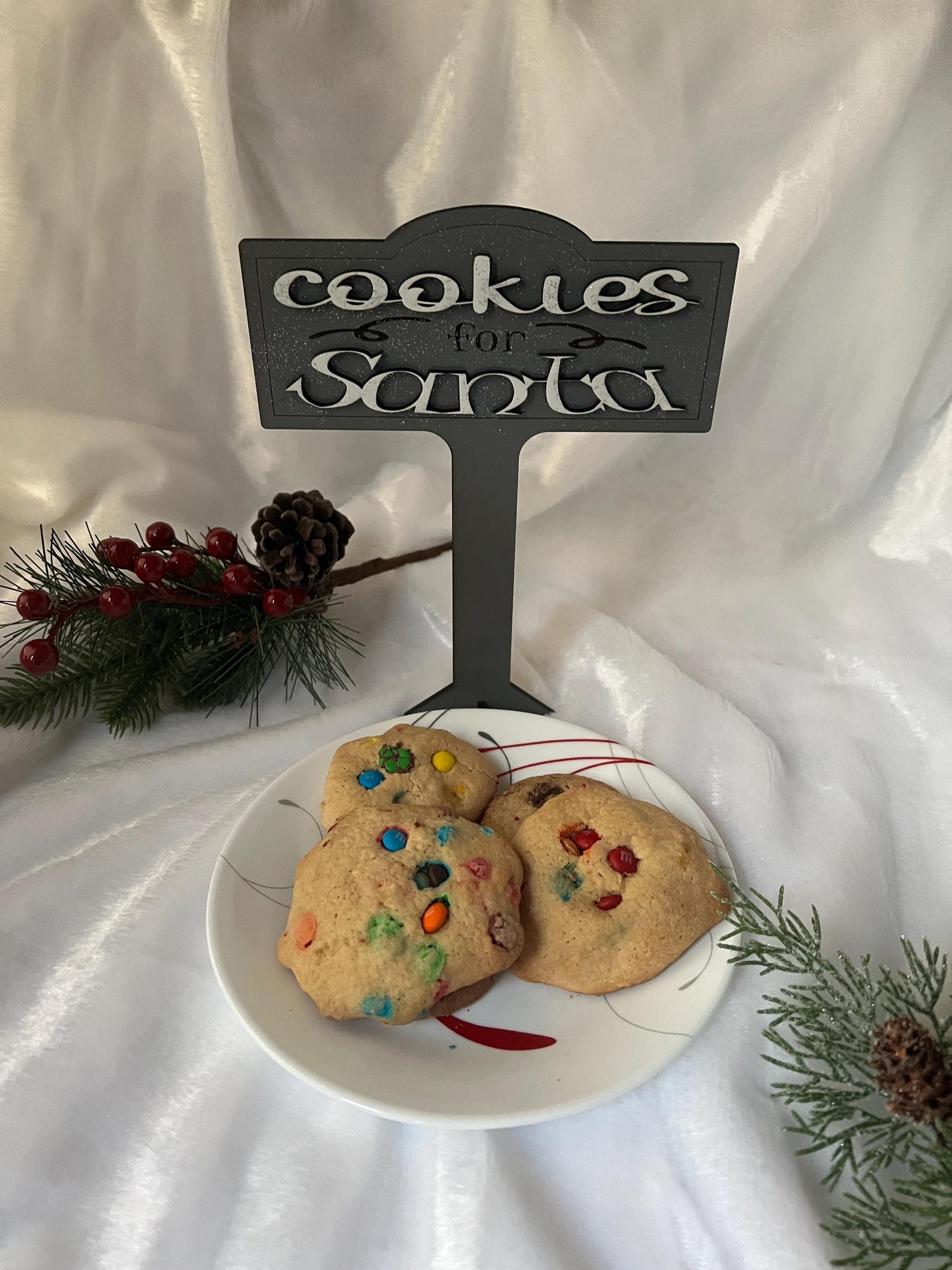 Christmas Decoration Cookies for Santa Table Sign - Etsy