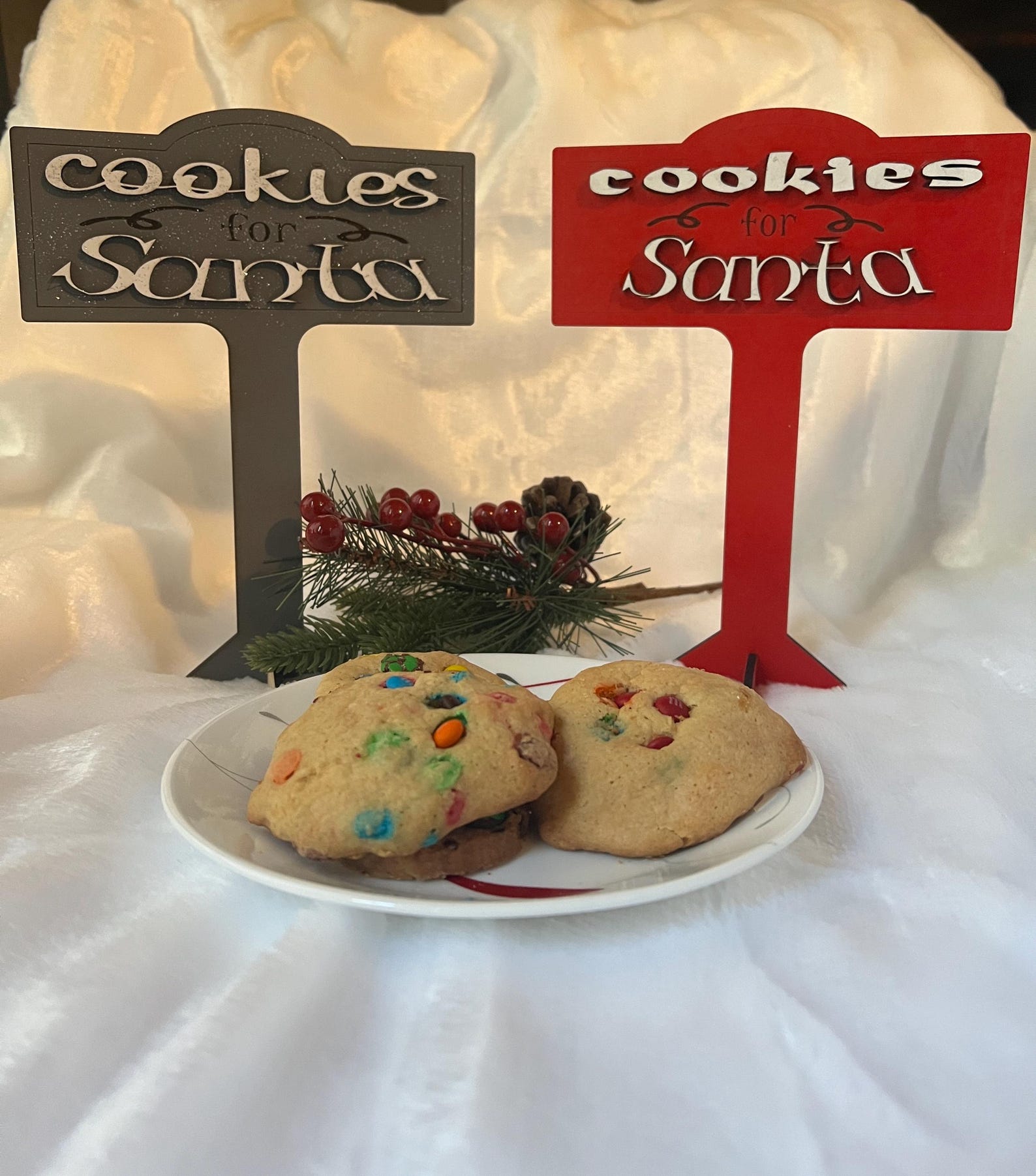 Christmas Decoration Cookies for Santa Table Sign - Etsy