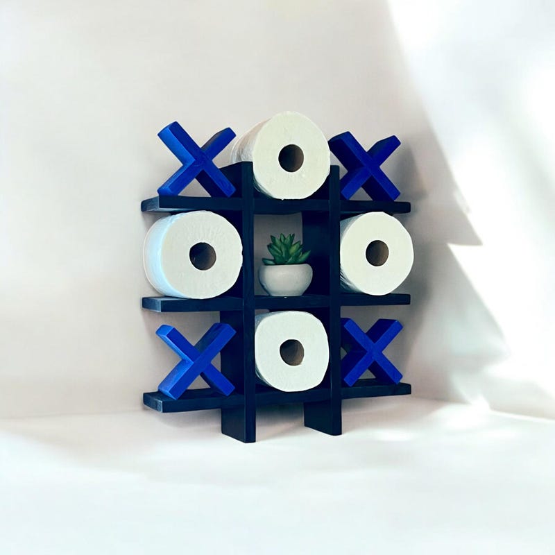 Tic Tac Toe Shelf Bathroom - Etsy