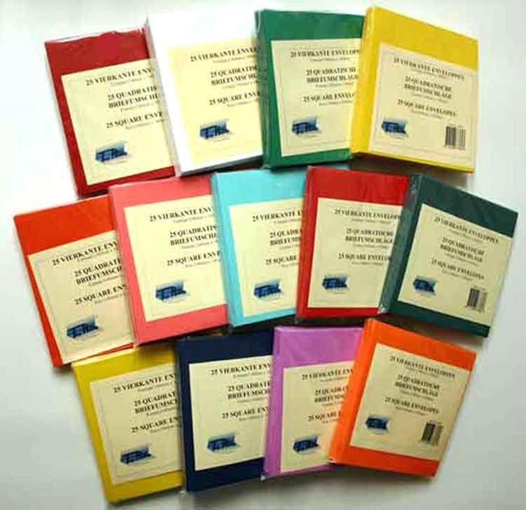 Square Envelopes Packages - Assorted - 24 Packages - Etsy