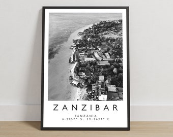 Zanzibar Travel Poster - Etsy