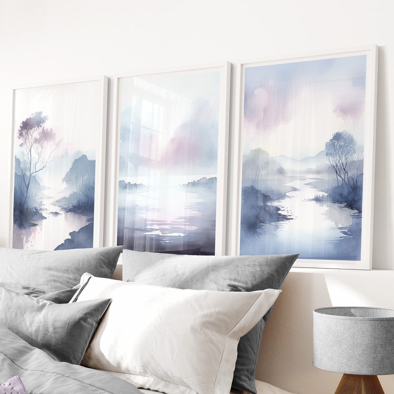 Lilac Abstract Art - Etsy