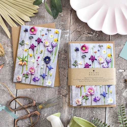 Floral Cards Set - Etsy