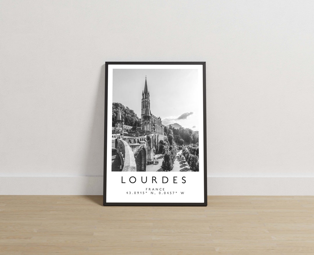 Lourdes Print, Lourdes Poster, Travel Photography, Travel Print, France ...