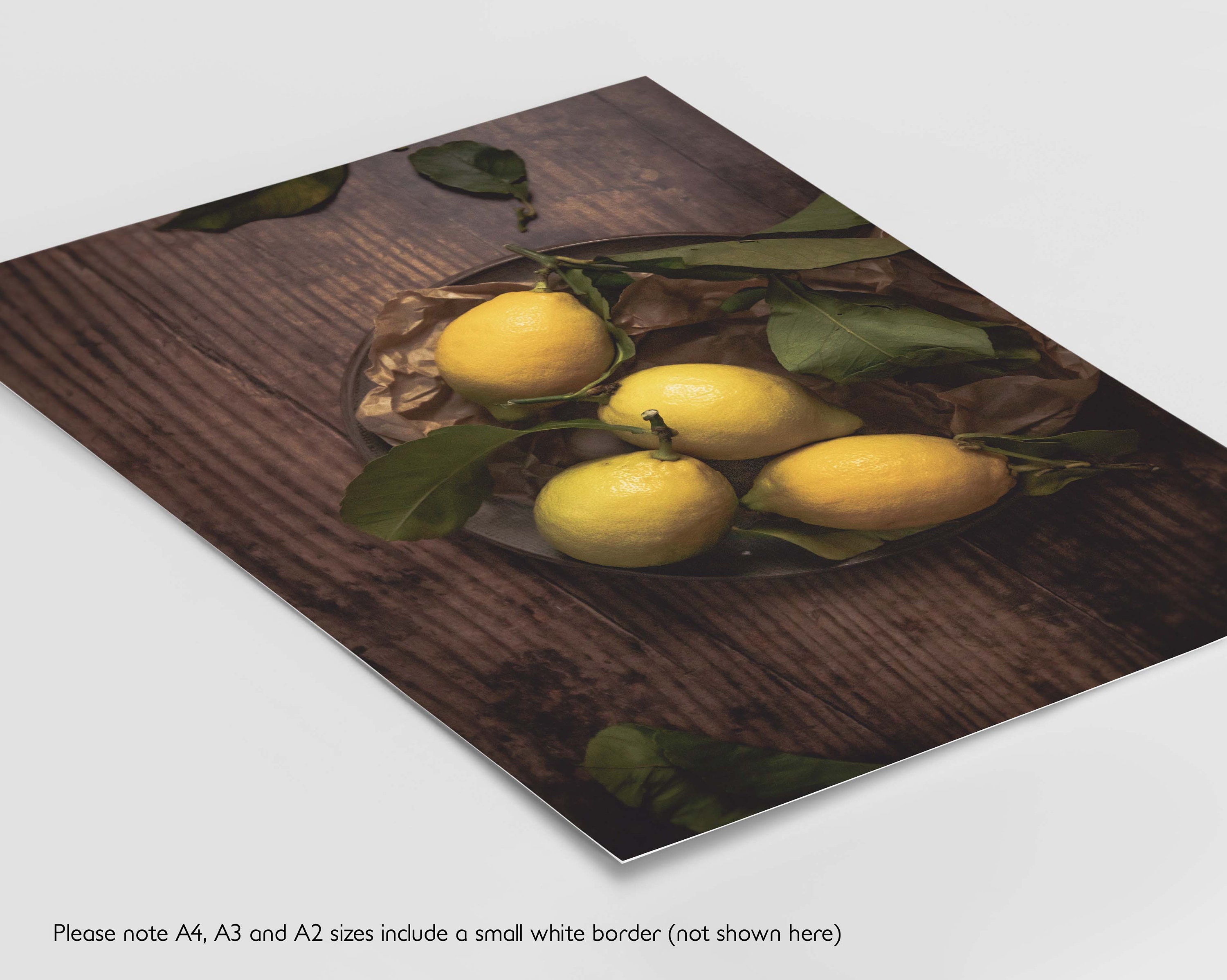 Lemons Kitchen Wall Print Still Life Photography Kitchen - Etsy UK