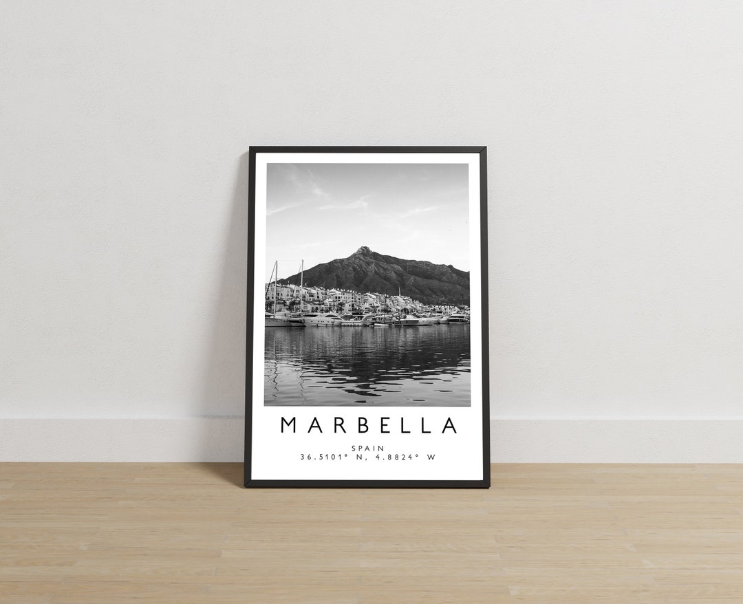 Marbella Print, Marbella Poster, Travel Photography, Travel Print ...
