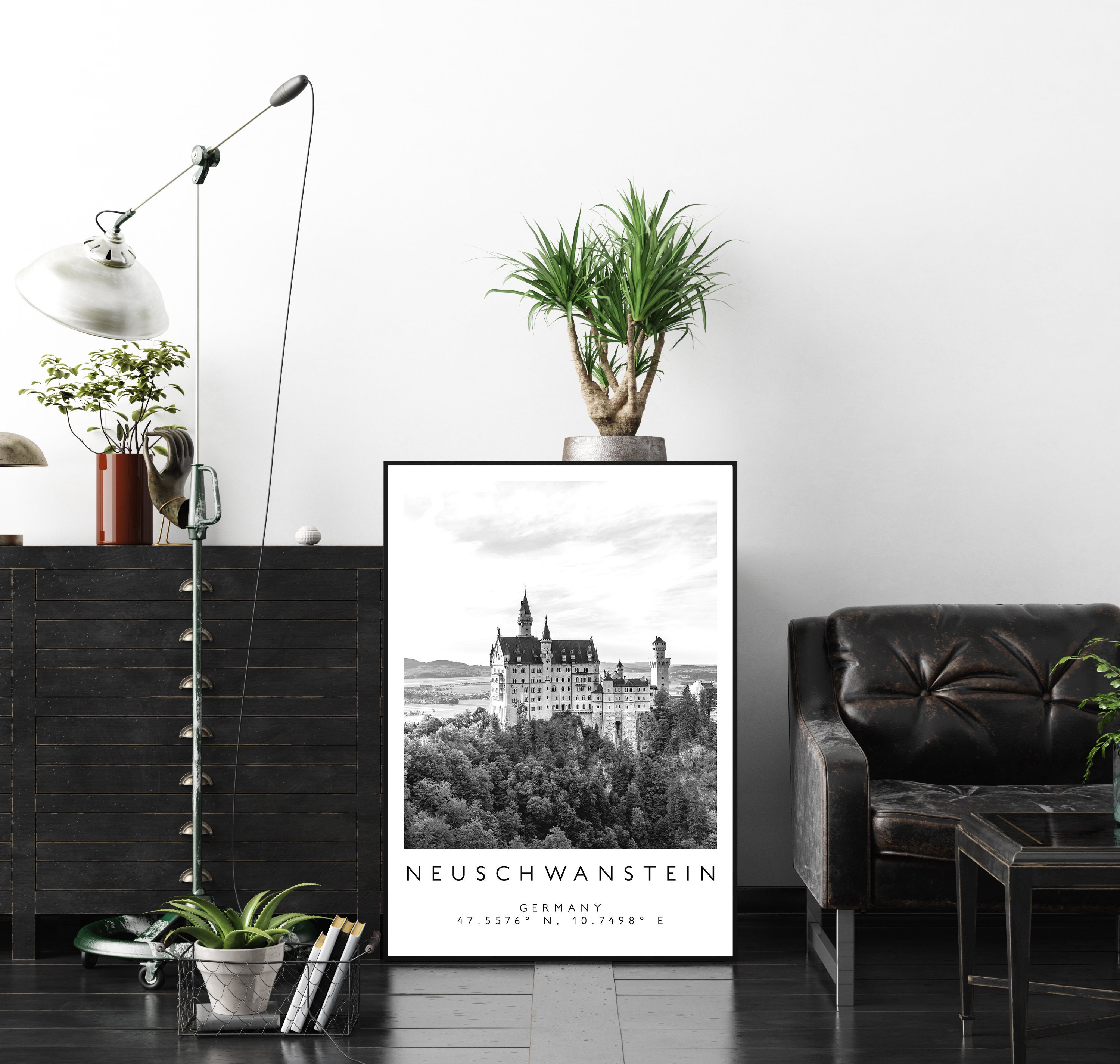 Neuschwanstein Print Neuschwanstein Poster Travel - Etsy