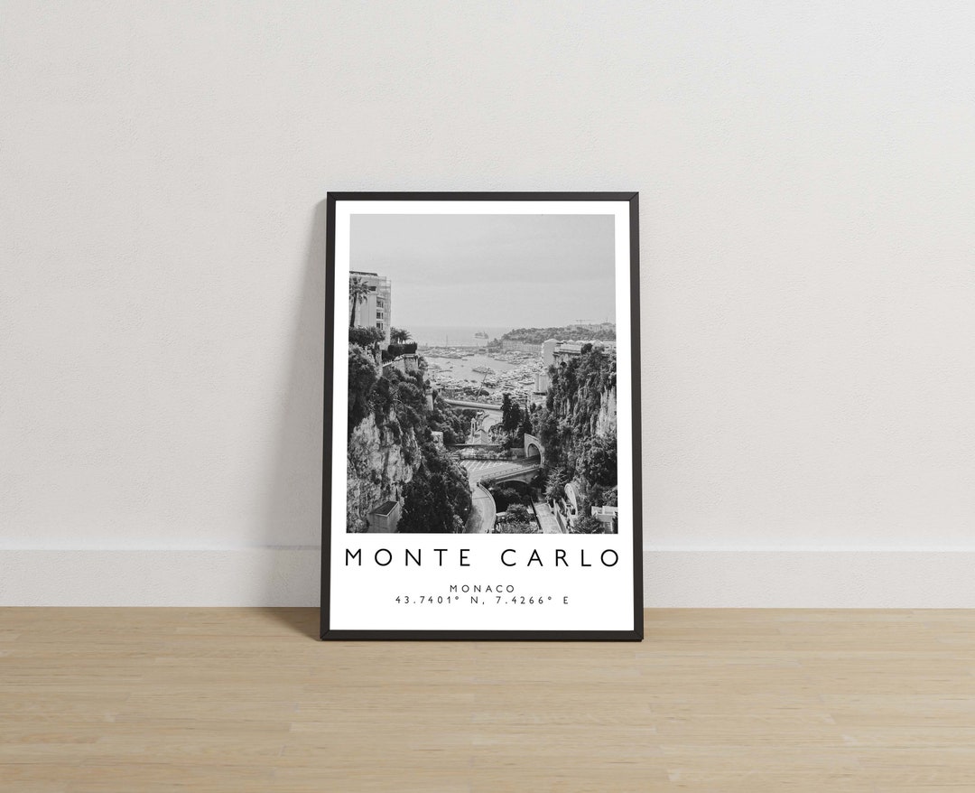 Monte Carlo Print, Monte Carlo Poster, Travel Photography, Travel Print ...