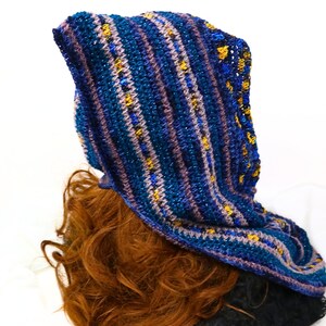 Starry Night Cowl Hood, Colorful Witchy Hoodie, Traveler Witches ...
