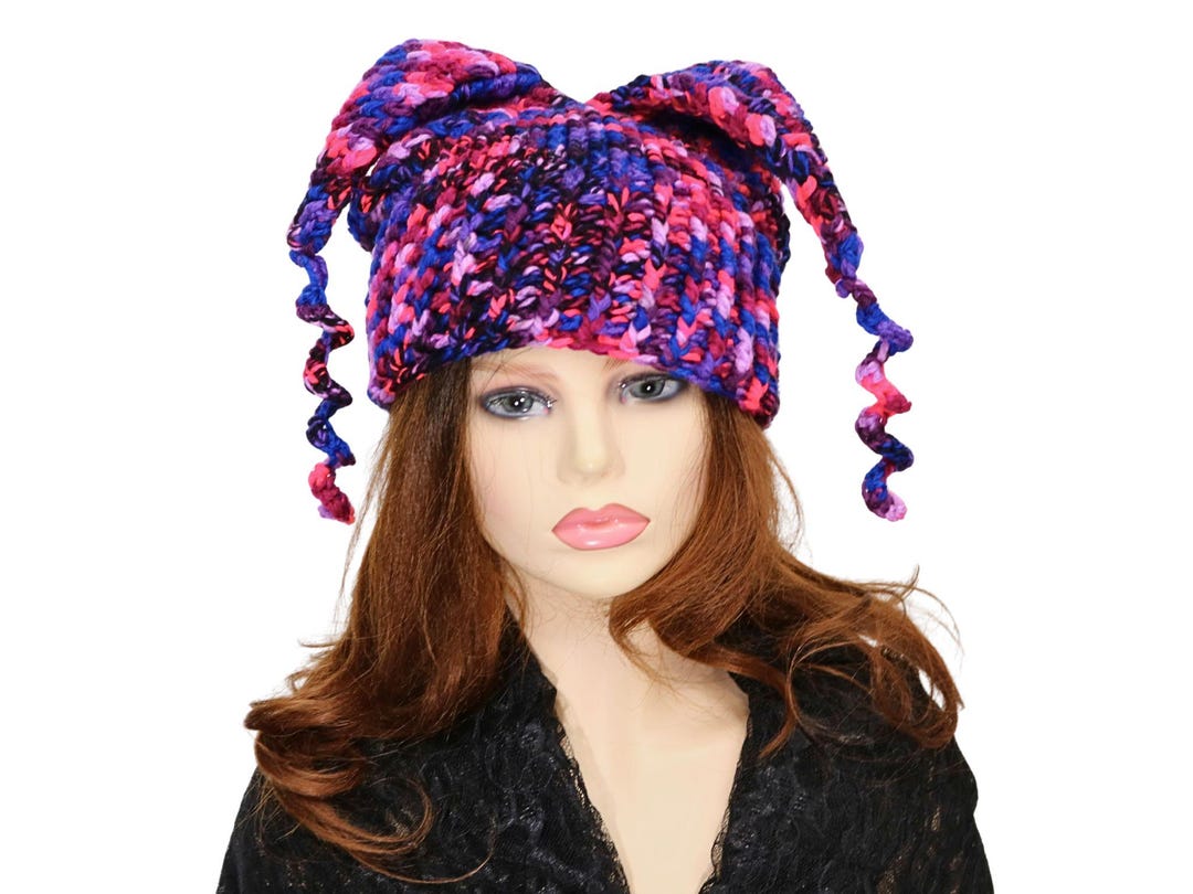 Medieval Jester Hat, Whimsical Mardis Gras Cosplay, Court Festival Fool ...