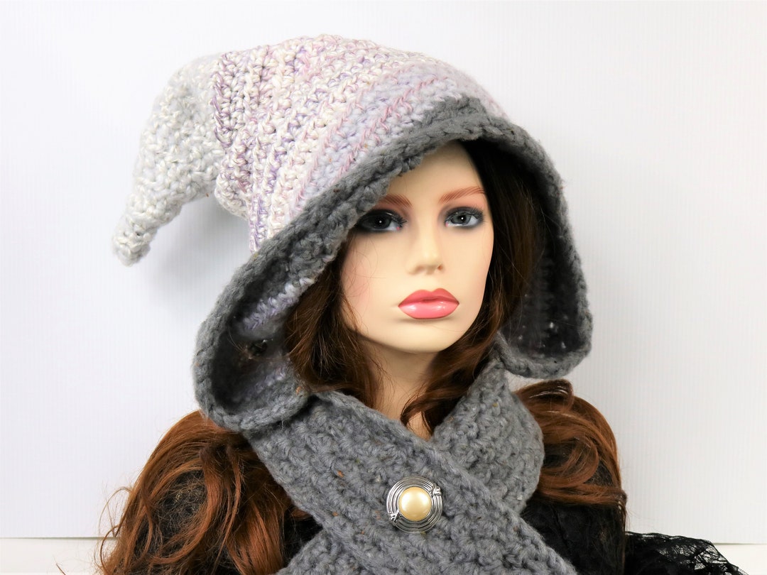 Crystal Shade Druid Hooded Cowl Druid Cowl Hood Witchy - Etsy