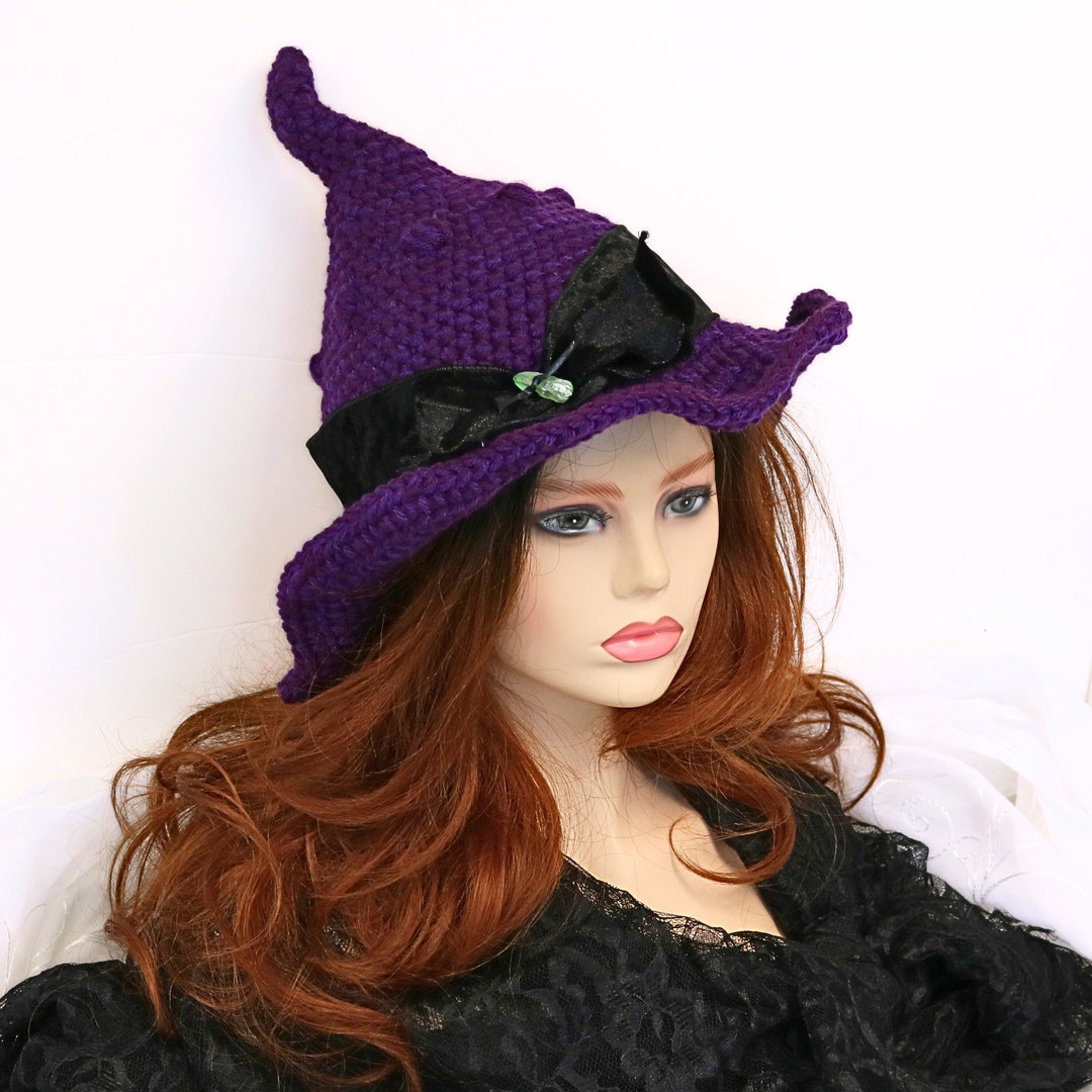 Crystal Vibes Witch Hat, Village and Hedge Witch Fashion Accessory ...