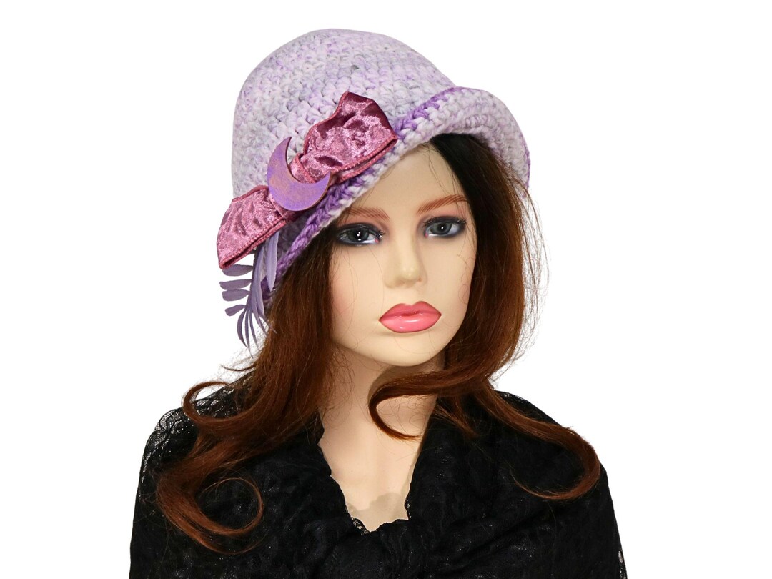 Fae Fairy Flapper Hat, Whimsical Winter Style, Bell Shape, Pastel ...
