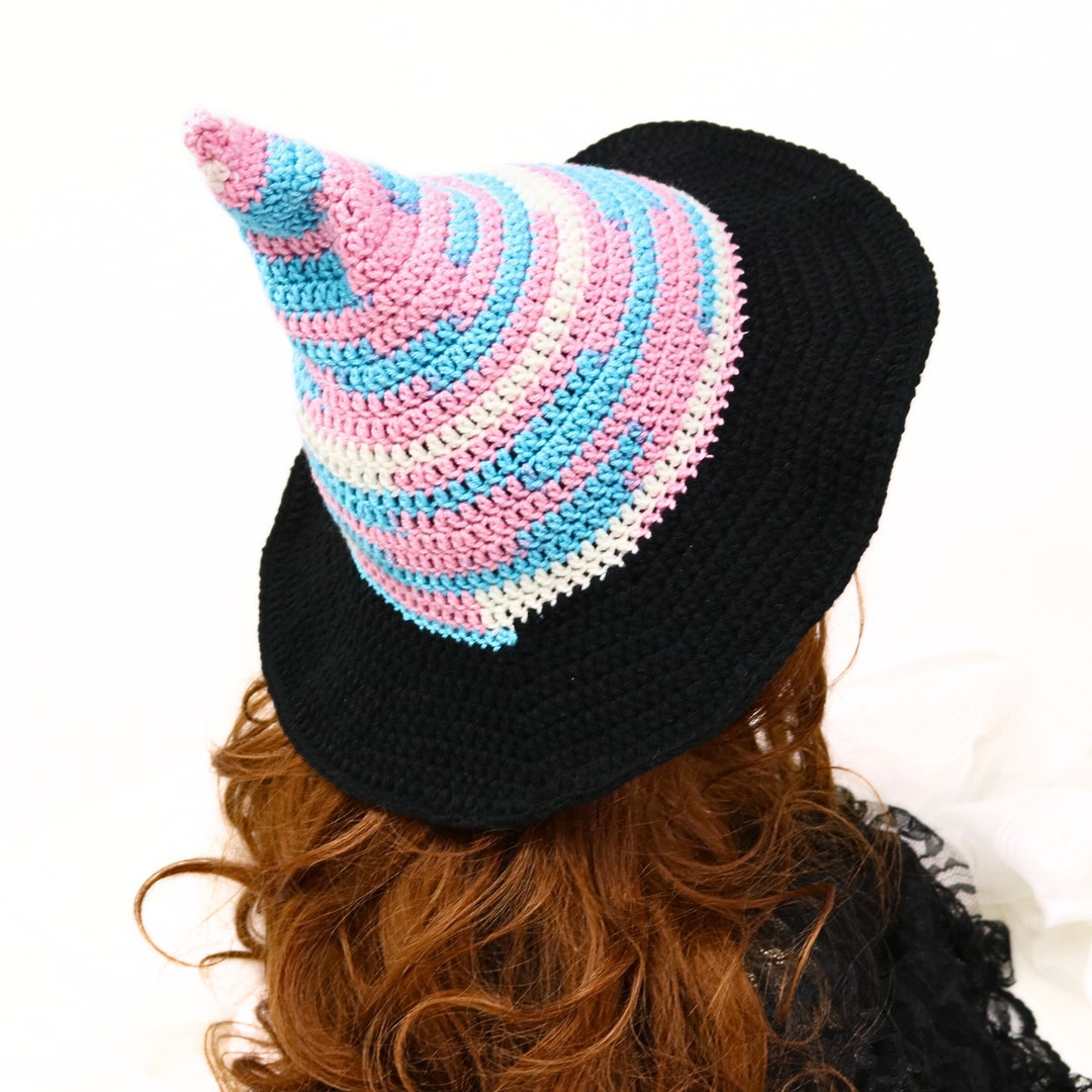 Parade Witch Hat, Pride Celebration LGBTQ Witch Hat, Trans Pride Flag ...