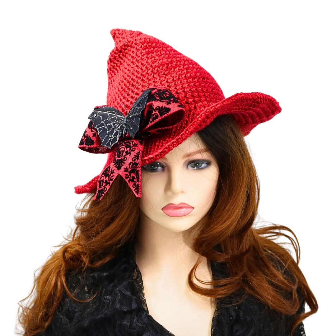 Bat Wing Moth Witch Hat, Festival Costume Hat, Everyday Witch Hat, Fun ...