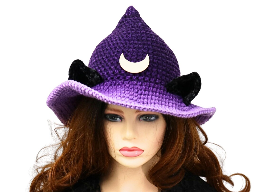 Cat Ears Witch Hat, Cosplay Festival Hat, Fun Everyday Witch Hat, Him ...
