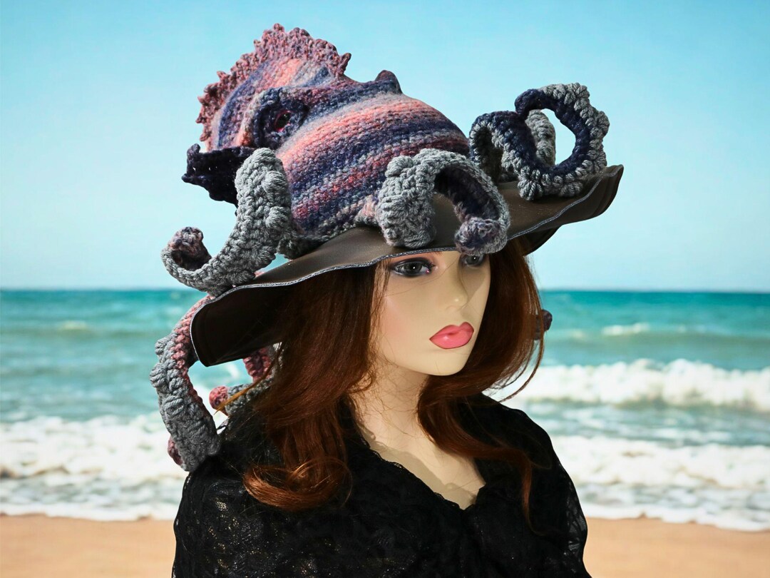 Sea Witch Kraken Hat, Renfaire Pirate Festival Hat, Seafaring Druid ...