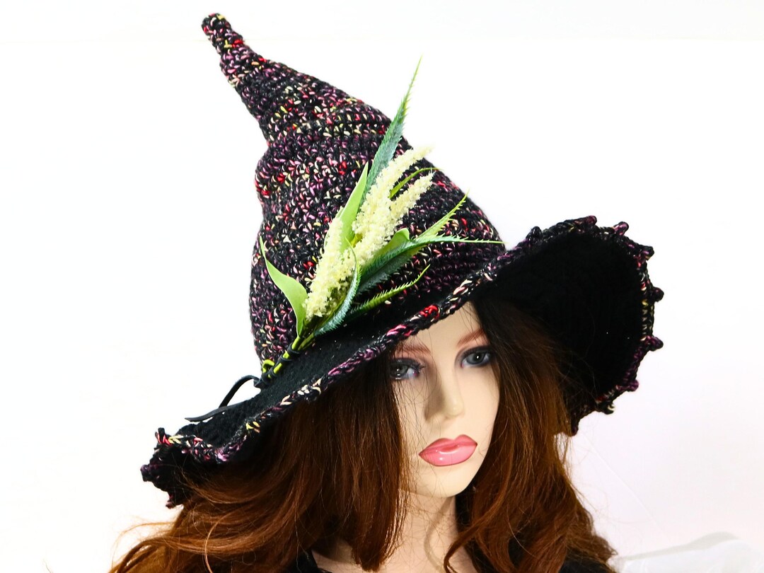 Fall Harvest Witch Hat, for Him or Her, Slouchy Wizard Hat, Table ...
