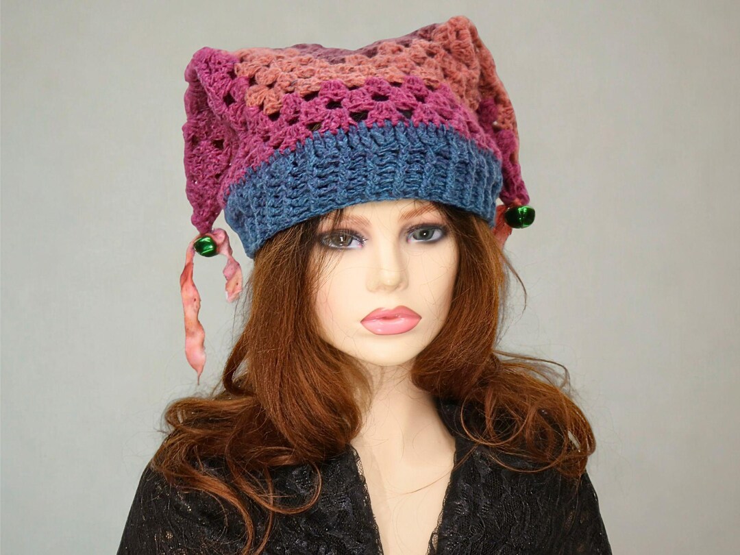 Medieval Jester Hat, Whimsical Mardis Gras Cosplay, Court Fool Festival ...