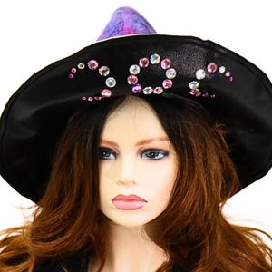 Moth Moon Goddess Felt Witch Hat, Moon and Moth Hand Felted Festival ...