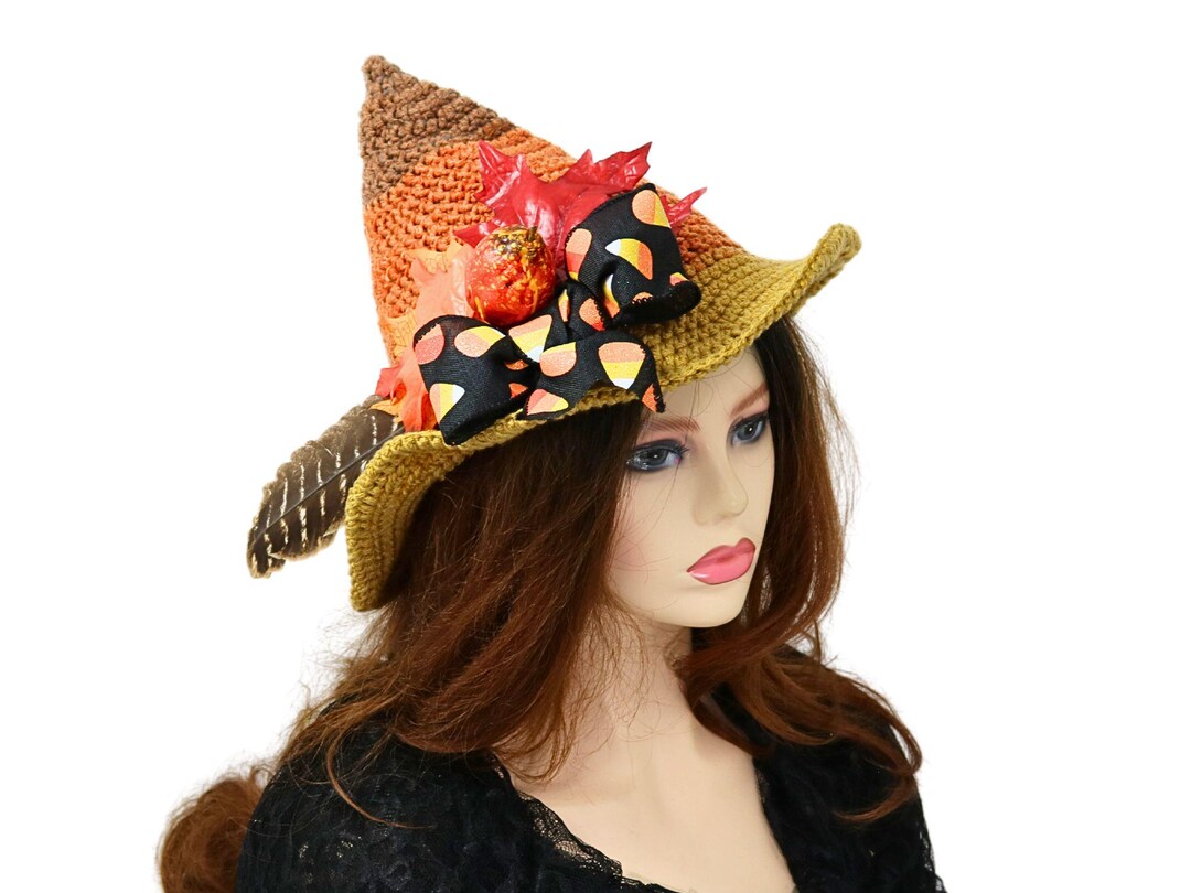 Fancy Fall Witch Hat, Modern Casual Shape, Lightweight, Whimsical ...