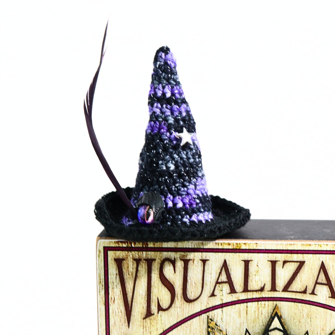 Small Witchy Housewarming Gift, Mini Night Sky Witch Hat Decor, Magic ...