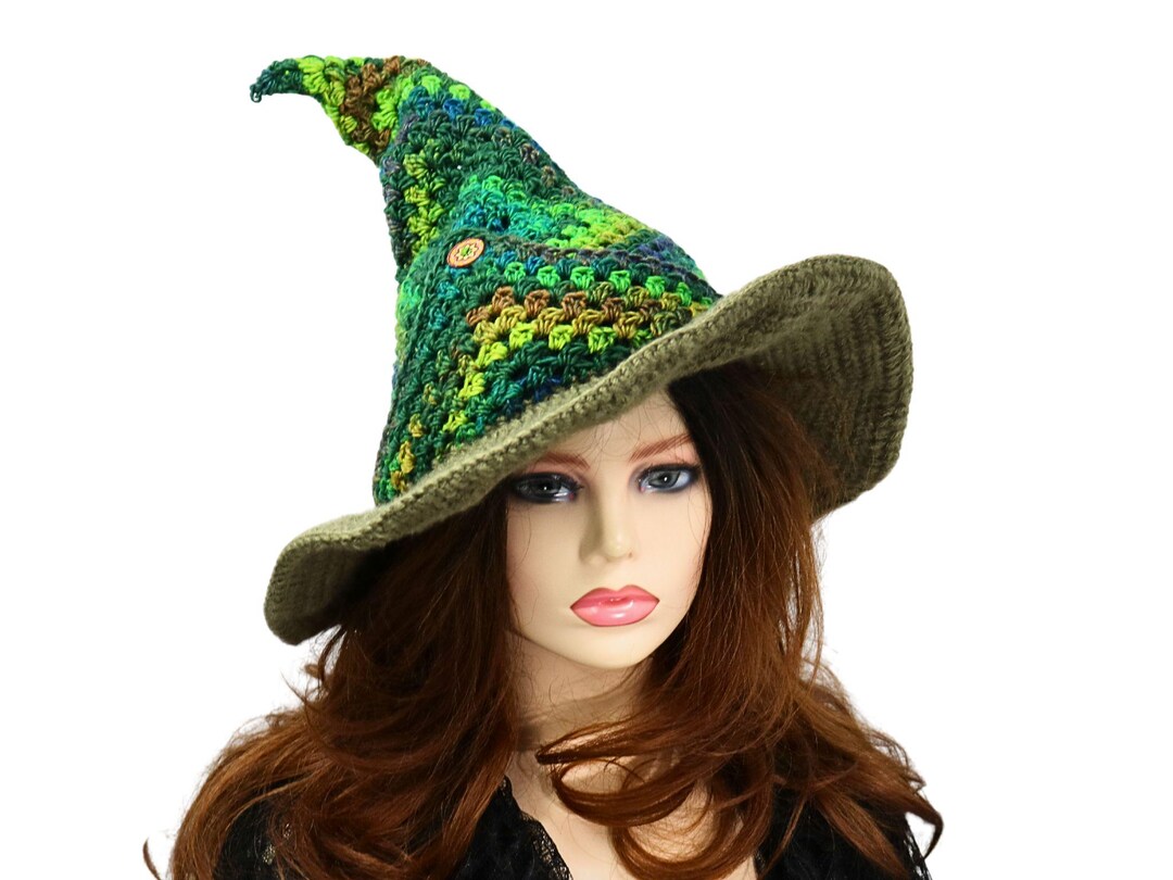 Forest Witch or Wizard Hat, Renfaire Festival Hat, Him Her, Mossy ...