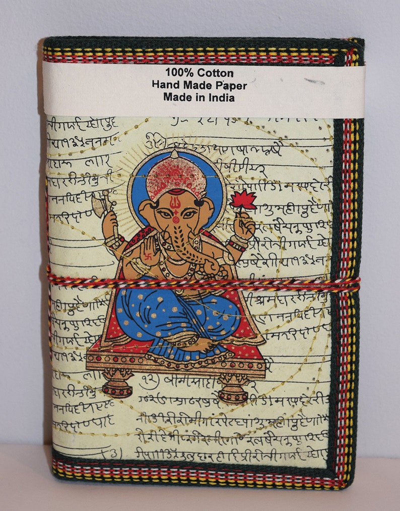 Ganesha Handmade Paper Journal Eco Friendly Sketchbook | Etsy