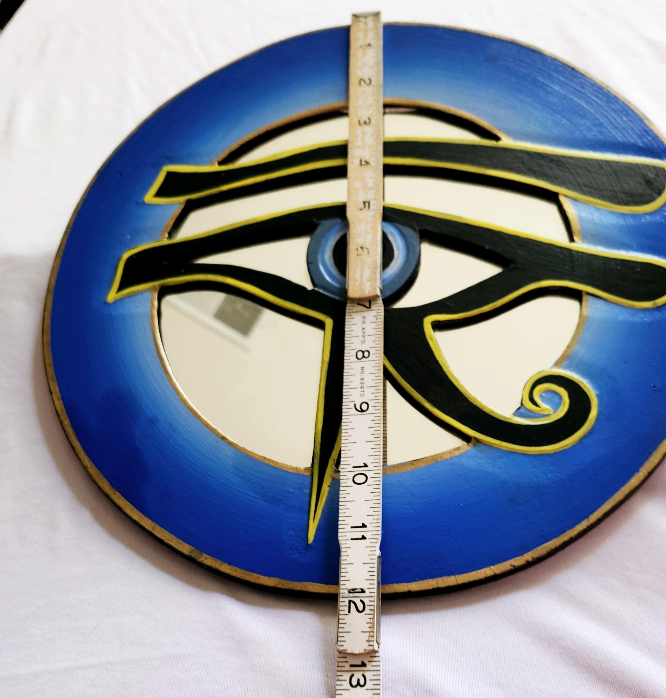 Eye of Horus/ra Egyptian Hieroglyph Protection Wall Hanging Mirror ...