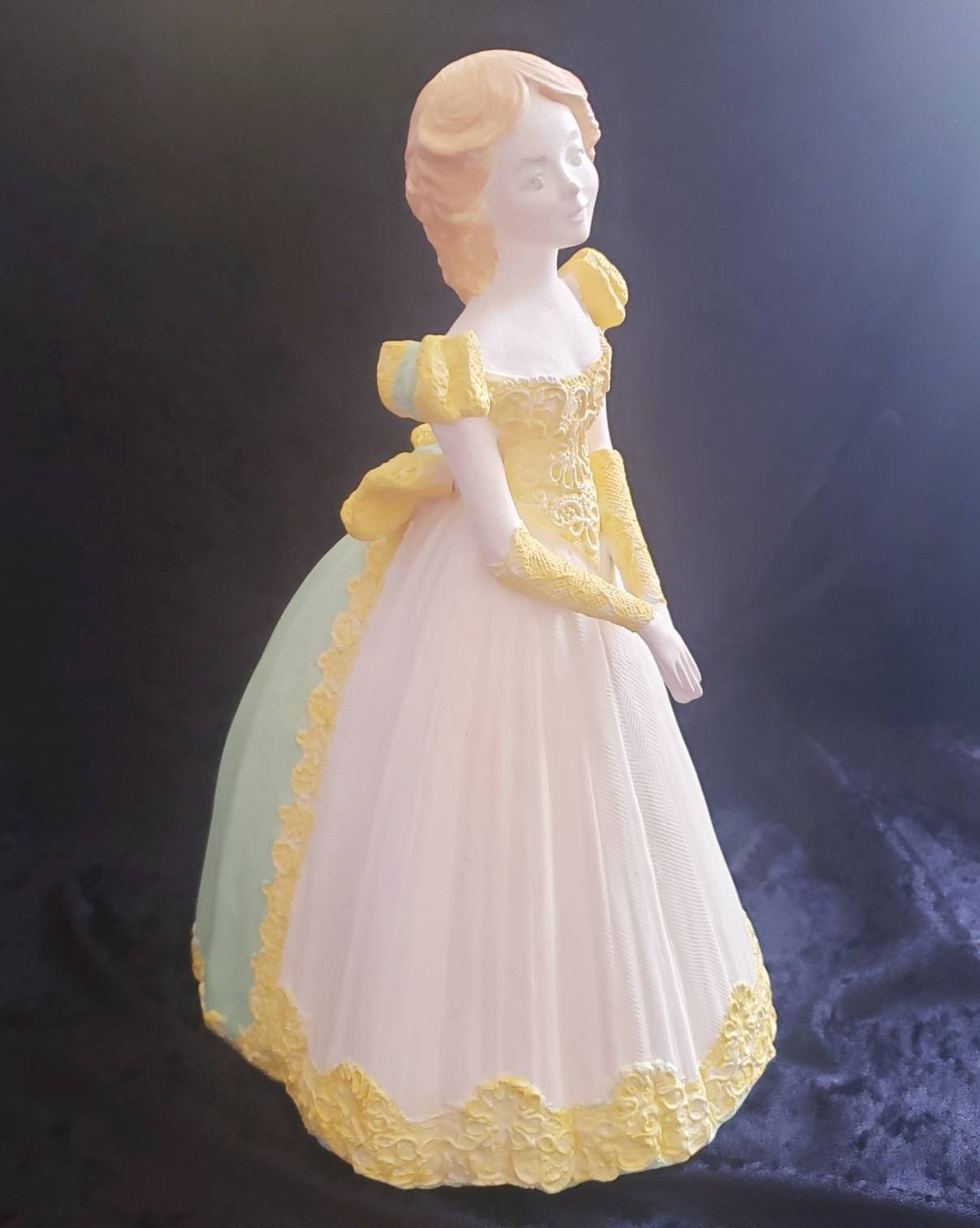 Large Vintage Victorian Style Princess Bride Ballroom Bisque Ceramic ...
