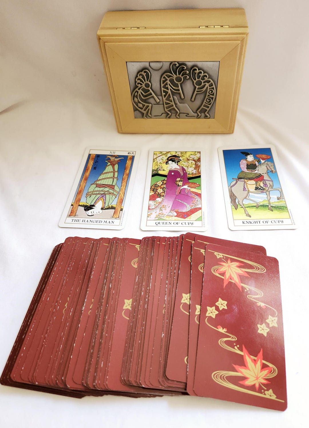 Ukiyoe Tarot Deck By Koji Furuta And Kokopelli Wood Carry Box Gift Set ...