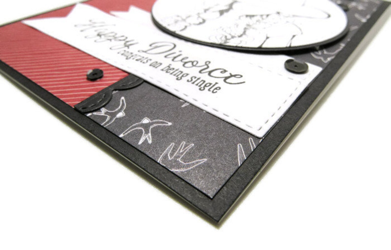 Handmade Happy Divorce Congrats on Being Single Card With Black and ...