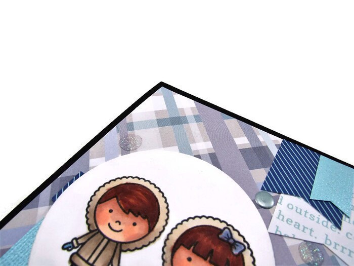 Handmade Love Card Eskimo Kisses Hand Colored Eskimo Themed Card for ...