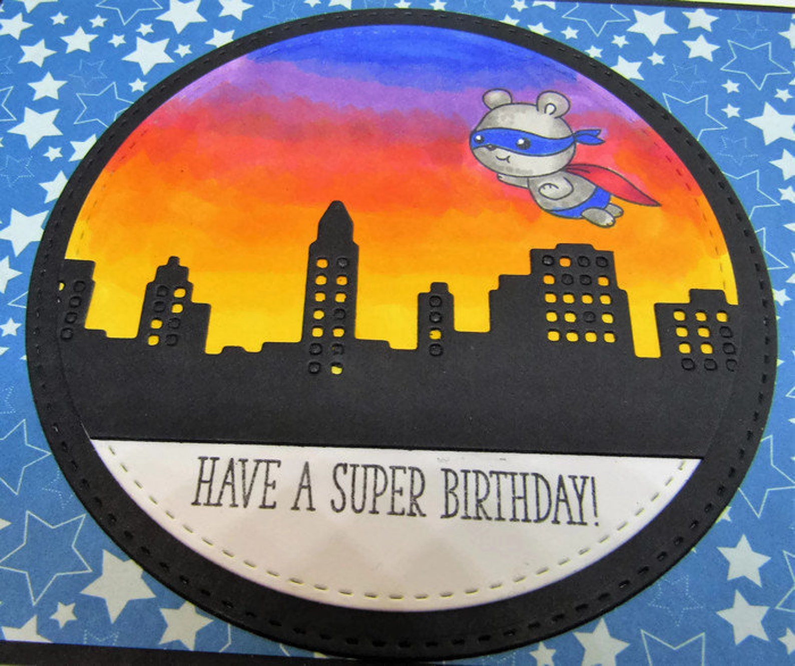 Have A Super Birthday Handmade Card Super Hero Card - Etsy