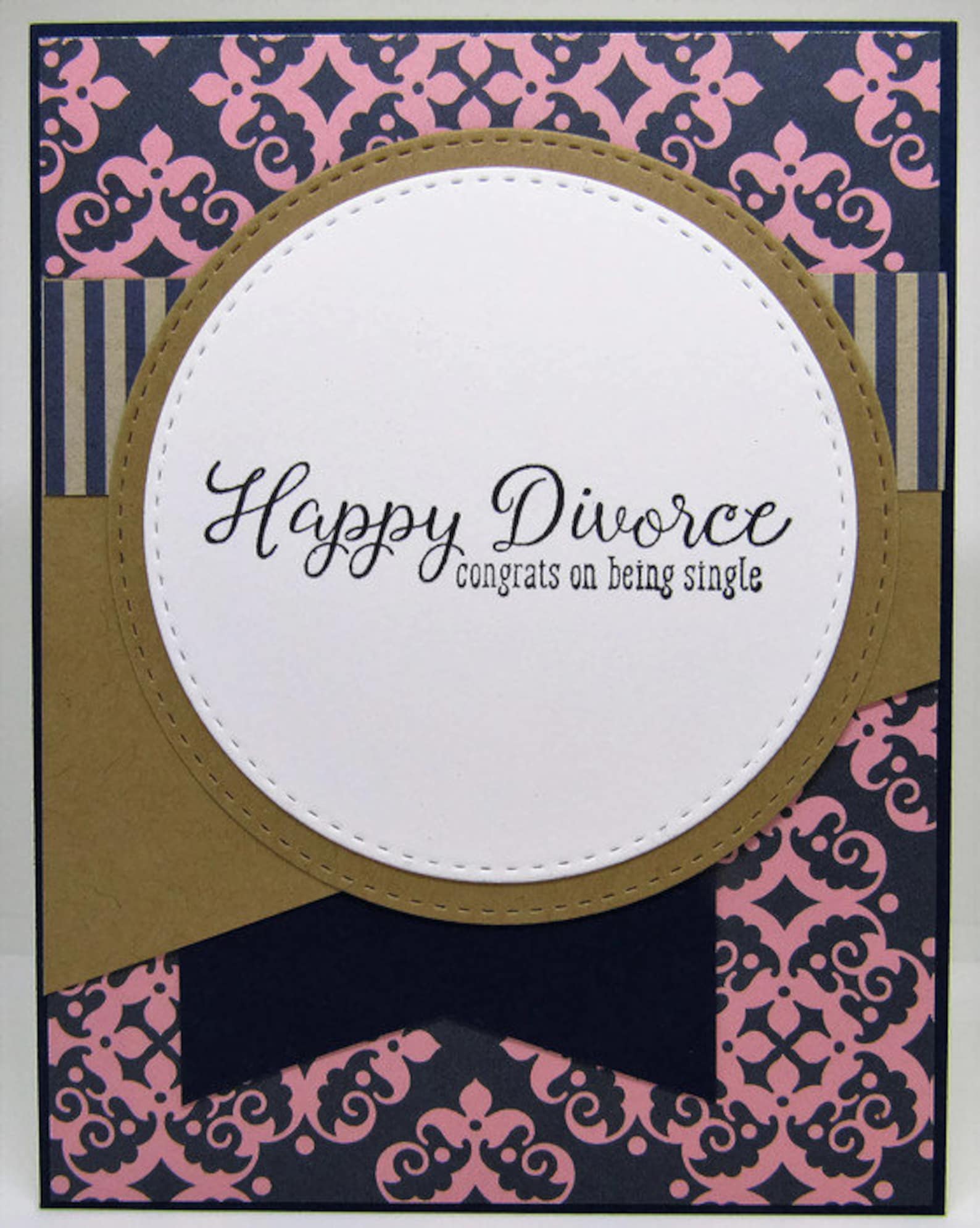 Happy Divorce Congrats on Being Single Handmade Card Homemade Card Die ...