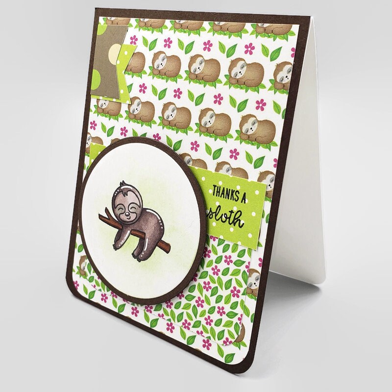 Thanks A Sloth Thank You Card 2019249 - Etsy