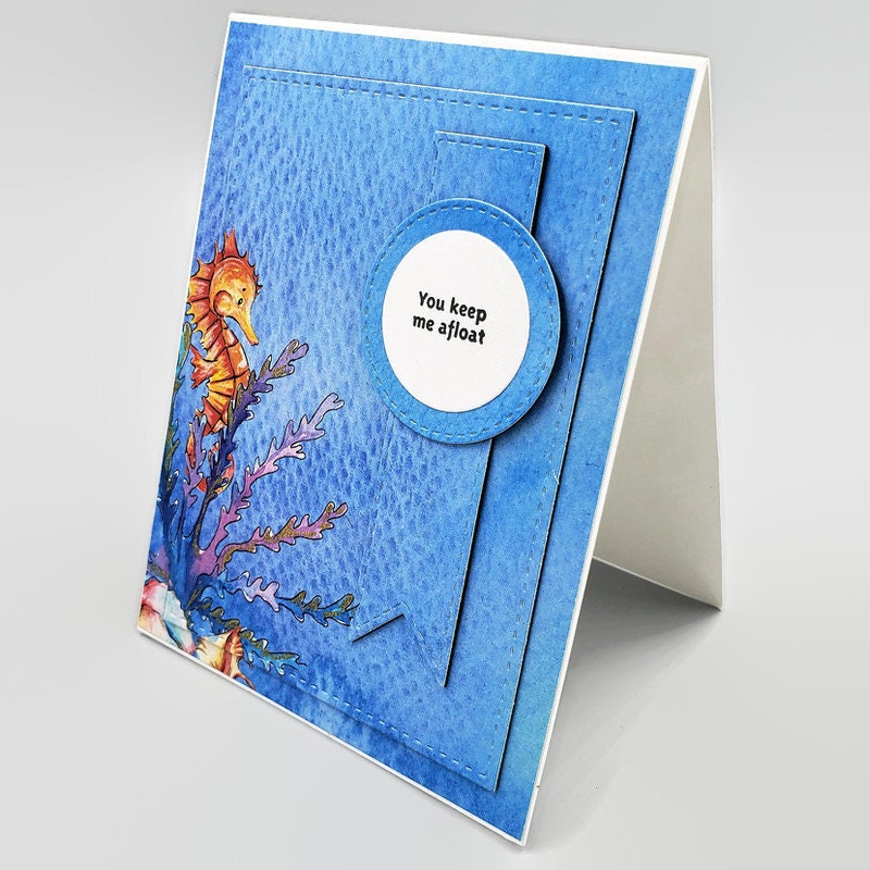 You Keep Me Afloat Ocean Themed Love Card 2019233 - Etsy